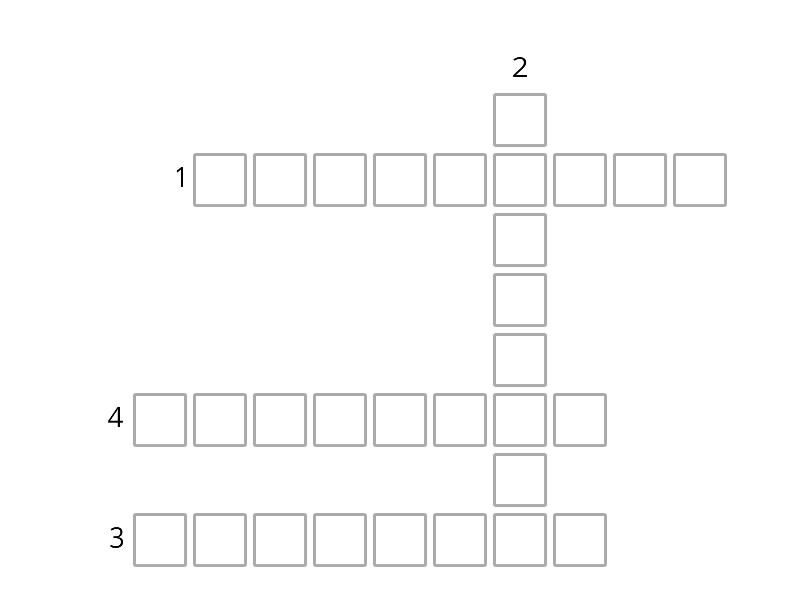 Find the words based on the following clues - Crossword