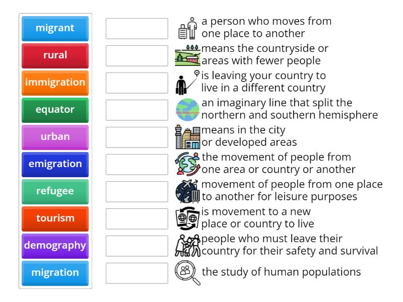 Key words - Migration - Match up