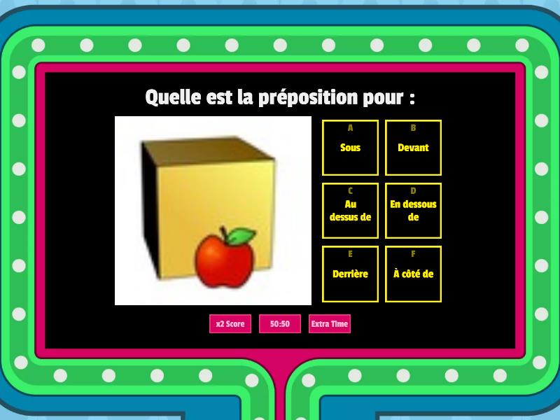 La ville - vocabulaire, verbes et prépositions - Gameshow quiz