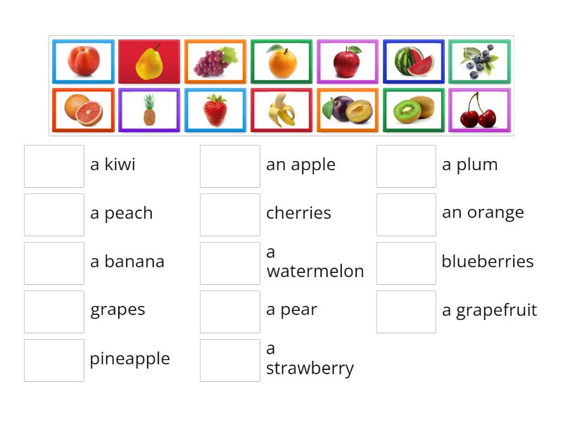 Fruit - Match up