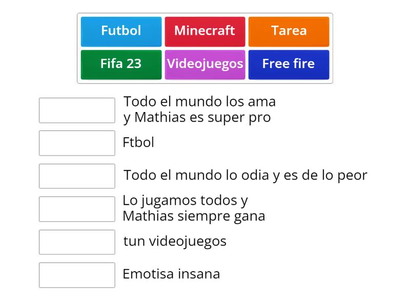 Definicion - Match up