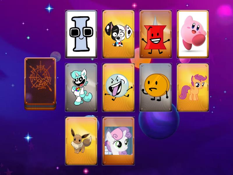 character elimination card game - Cartas al azar