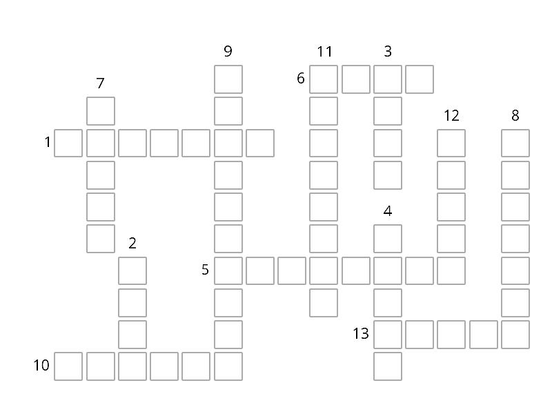 American vs British English crossword - Crucigrama