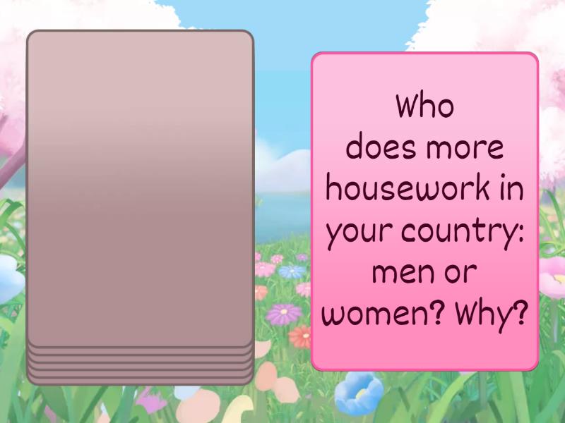 Housework questions - Speaking cards