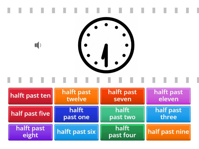 half past - Find the match