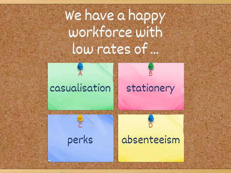 about work - Quiz