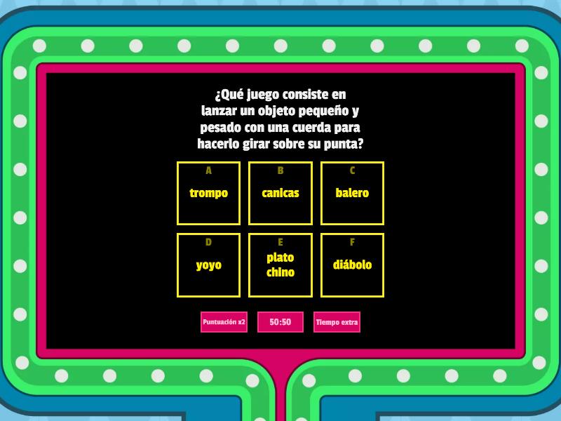 Juegos tradicionales del Ecuador - Gameshow quiz