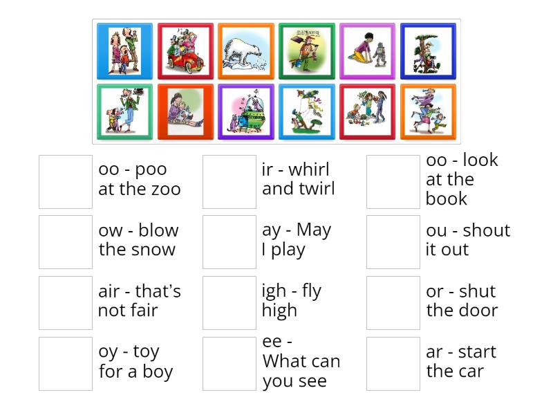 RWI Set 2 Rhymes - Match up