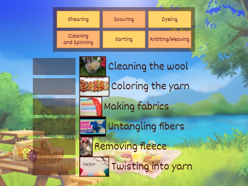 From Fibre to Wool - Match up