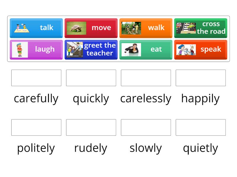 Ready 4B Unit 5 Adverbs - Match up