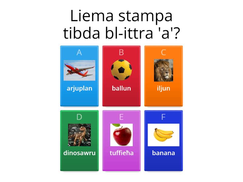 Qabbel Alfabett Malti - Loghoba - Quiz