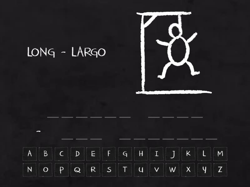 COMPARATIVES AND SUPERLATIVES - Hangman