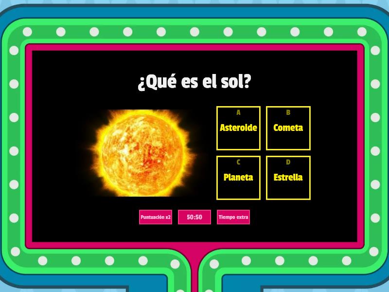 Curiosidades del Sistema Solar Jugando Aprendemos - Gameshow quiz