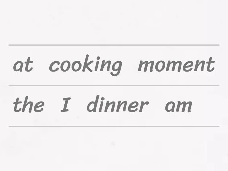 Present Continuous Unjumble 9044
