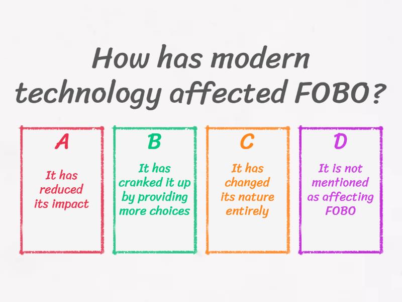 fobo - Quiz