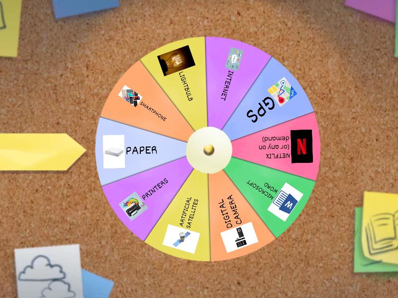TECHNOLOGICAL GADGETS - Spin the wheel