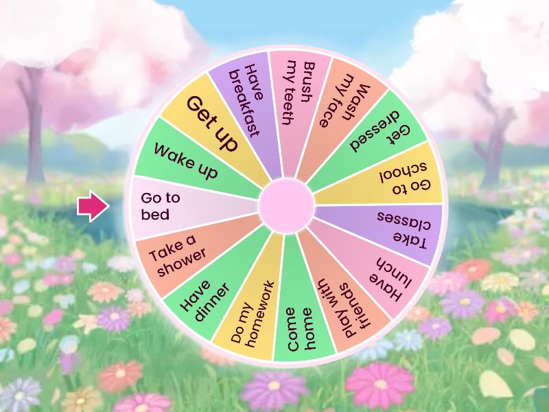 Routine charades - Spin the wheel
