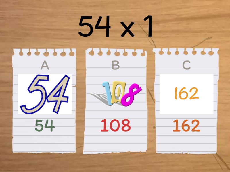 Tabla del 54 - Cuestionario