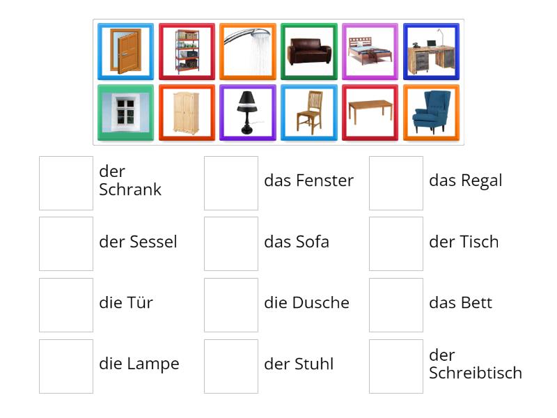 Wortschatz Möbel - It's a Match