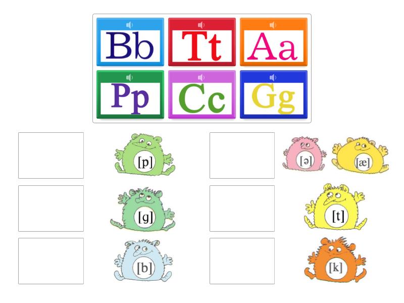 Unit 1 letters and phonics - Match up