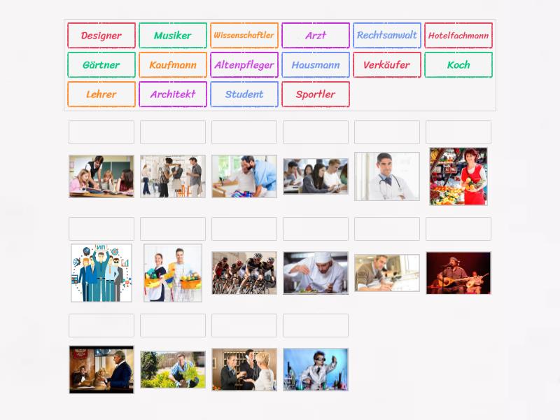 Berufe - Horizonte 9 - Lektion 1 - Match up