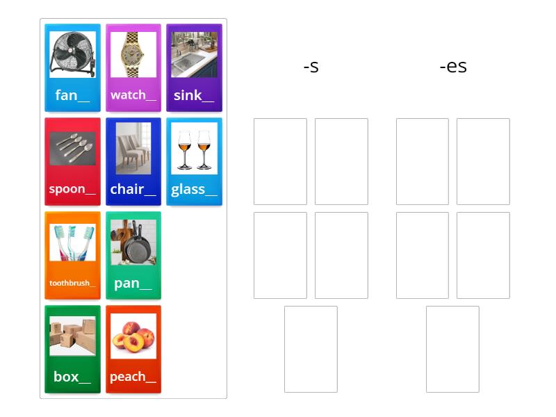 Plural s/es - Group sort