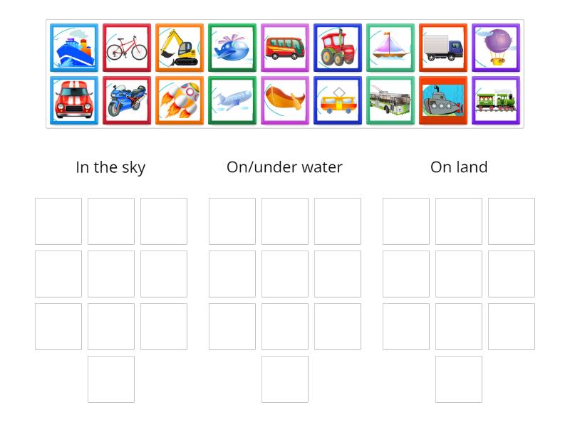 Transport - Group sort