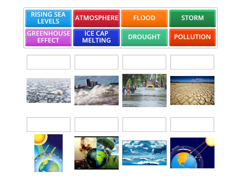 CLIMATE CHANGE VOCABULARY - Match up