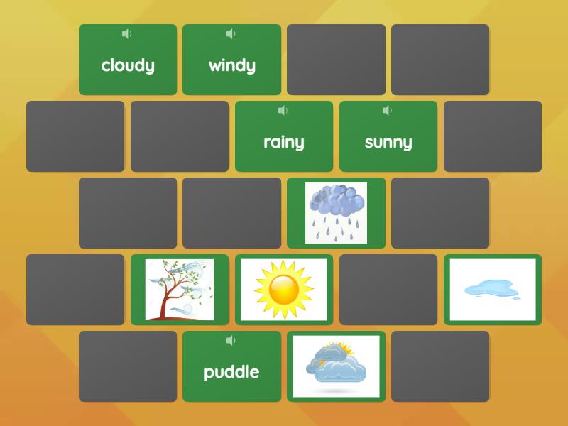 Weather - Memory - Matching pairs