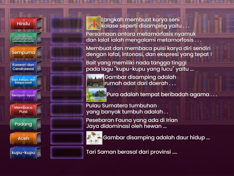 ULANGAN HARIAN TEMA 6 - Match up