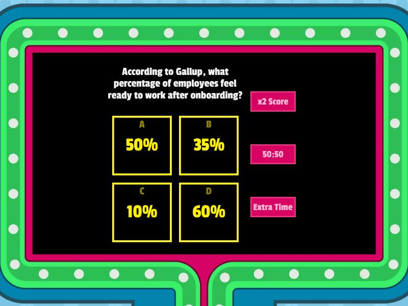 Welcome Quiz- Strategic Onboarding - Gameshow quiz