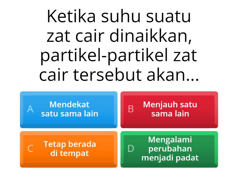 Pemuaian Zat Cair - Quiz