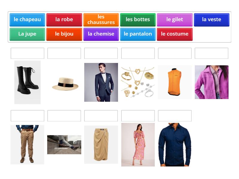 Les vetements - Match up