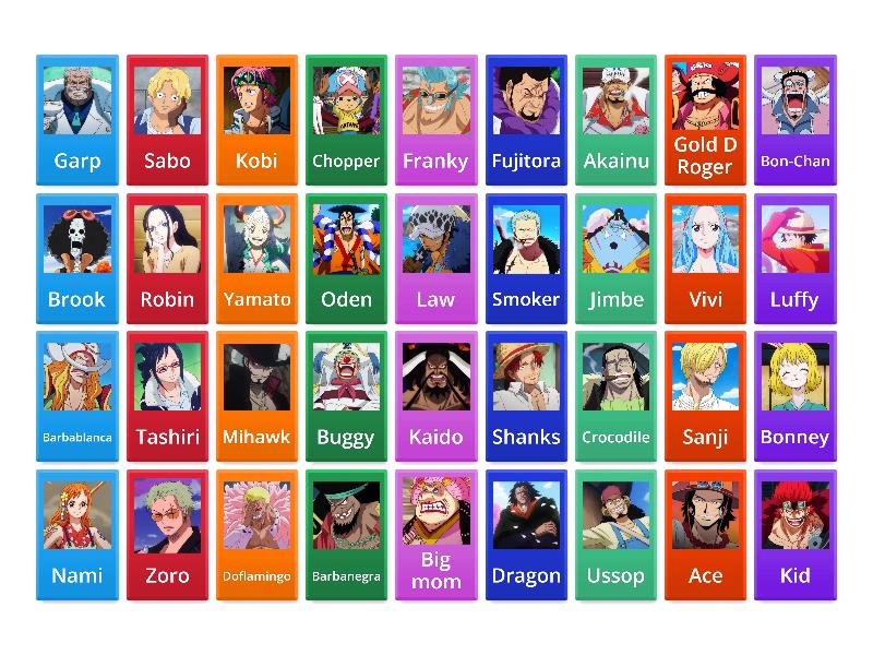 one piece guess who- - Flip tiles