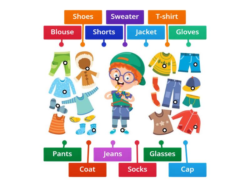Clothes - Labelled diagram