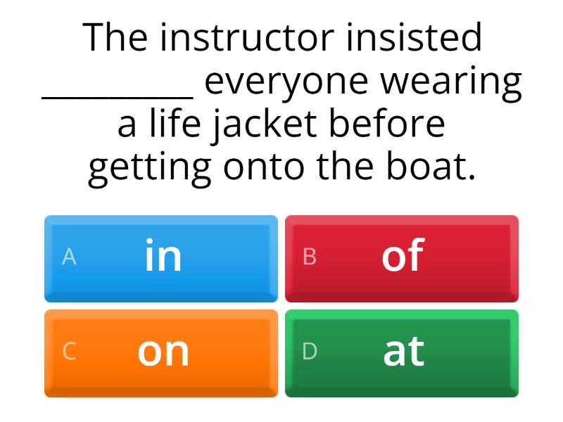 unit 6 prepositions - Quiz
