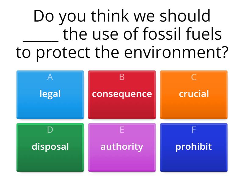 EAP I2 M2 U9 Complete and Discuss Environmental Issues - Quiz