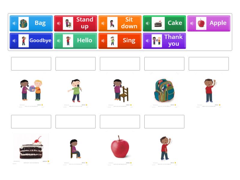 Look starter Unit 1( Hello) - Match up