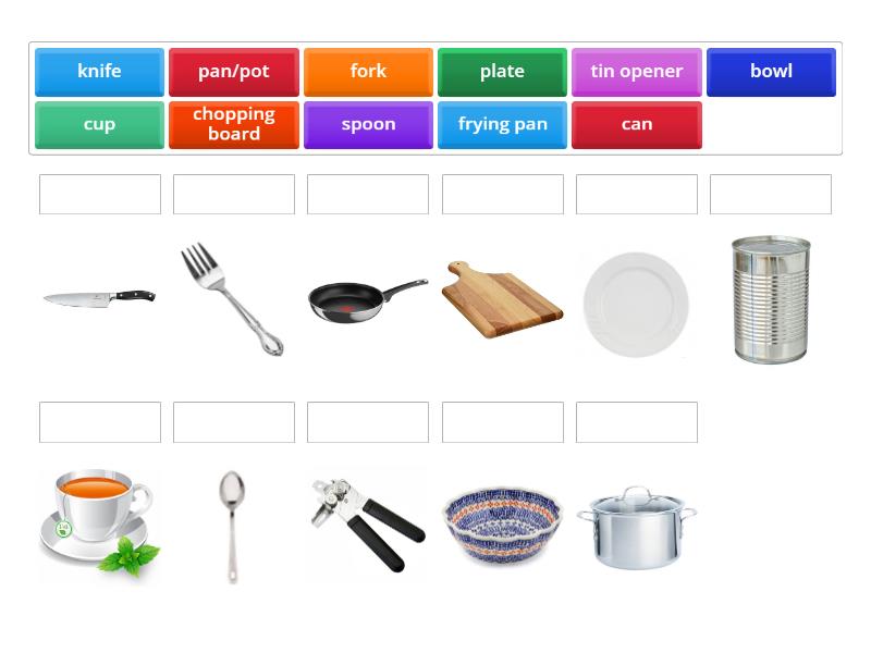 Kitchen Equipment - Match up