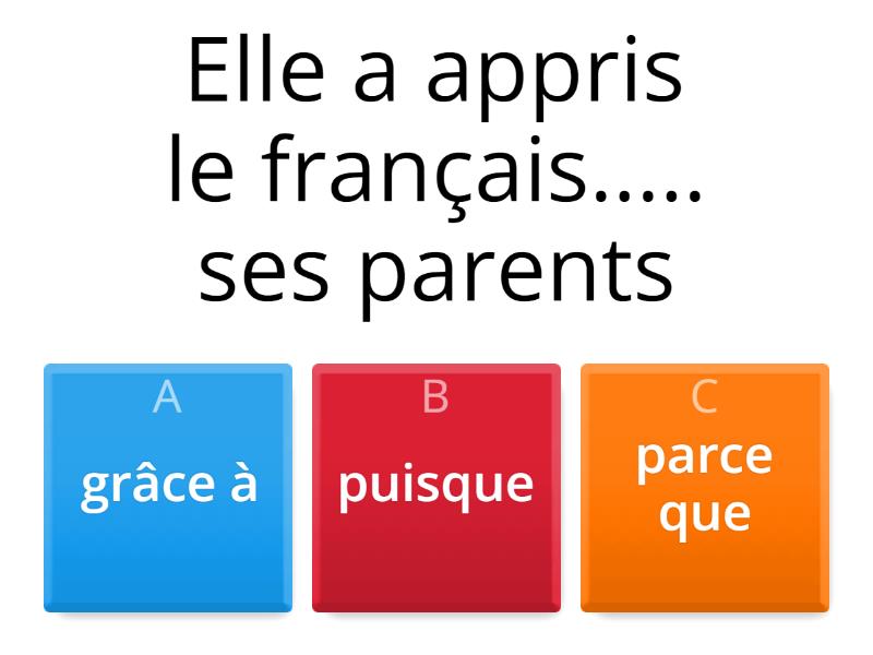 La cause - Quiz