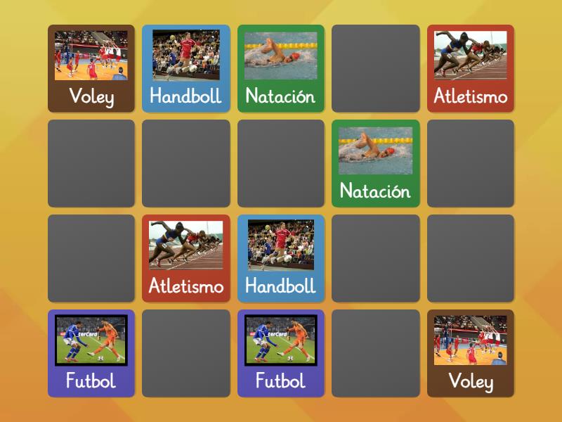 Juego de la memoria Deportes - Parejas