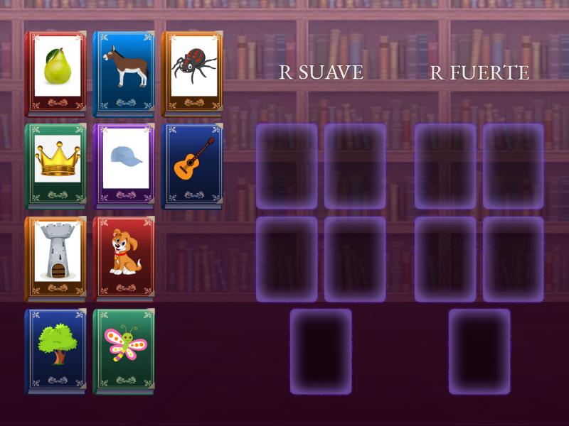IDENTIFICA EL SONIDO DE LA R FUERTE Y R SUAVE Y CLASIFICA - Group sort