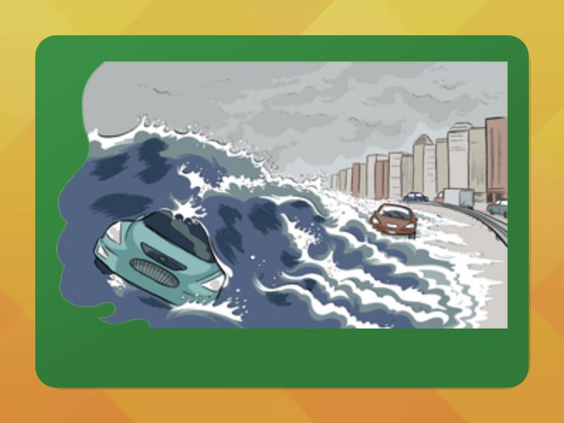 Natural disasters - Flash cards
