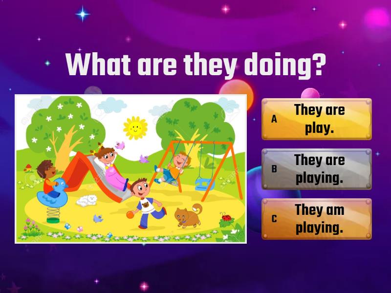 Present Continuous Tense - Quiz