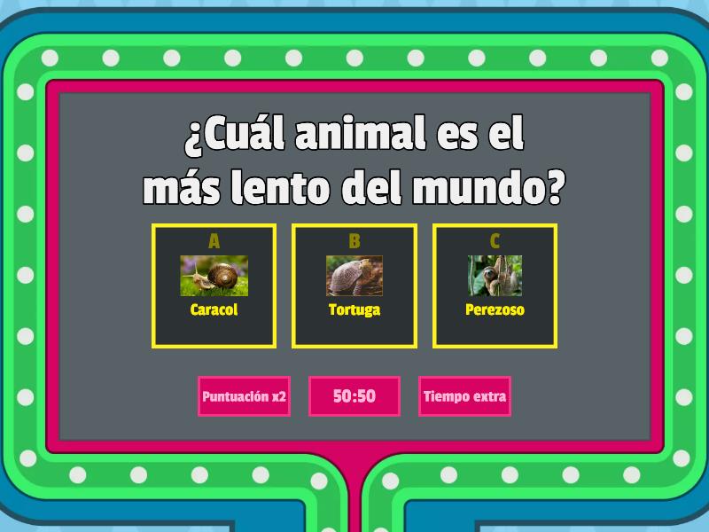 ¿Cuánto sabes de los animales? - Gameshow quiz