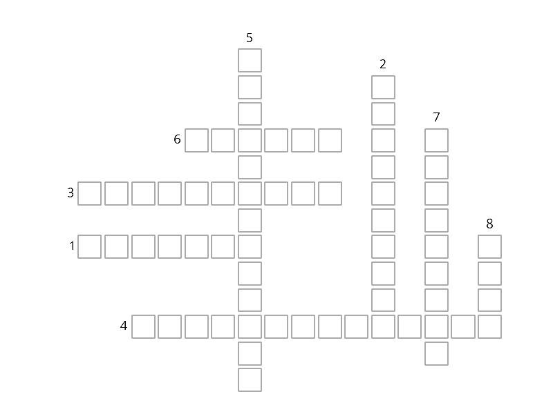 think 3 Unit 10 revision 2 - Crossword