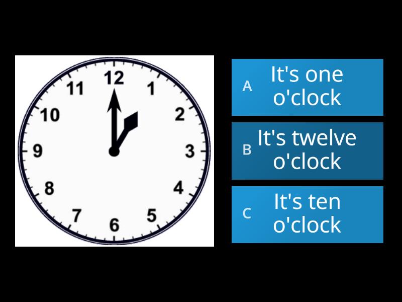 FF2 Unit 8 What's the time? - o*clock - Quiz