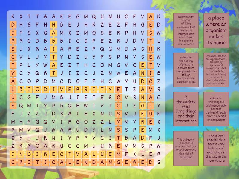 ARRANGE ME! - Wordsearch
