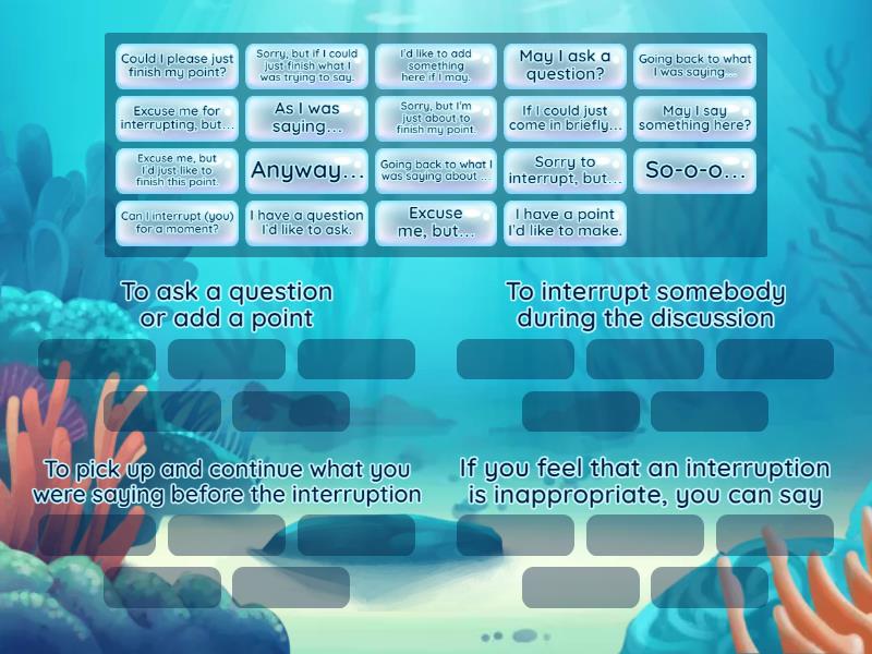 Interrupting Language - Group sort