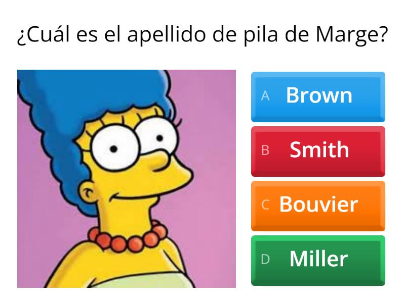 Cuestionario ''Los Simpsons'' - Quiz
